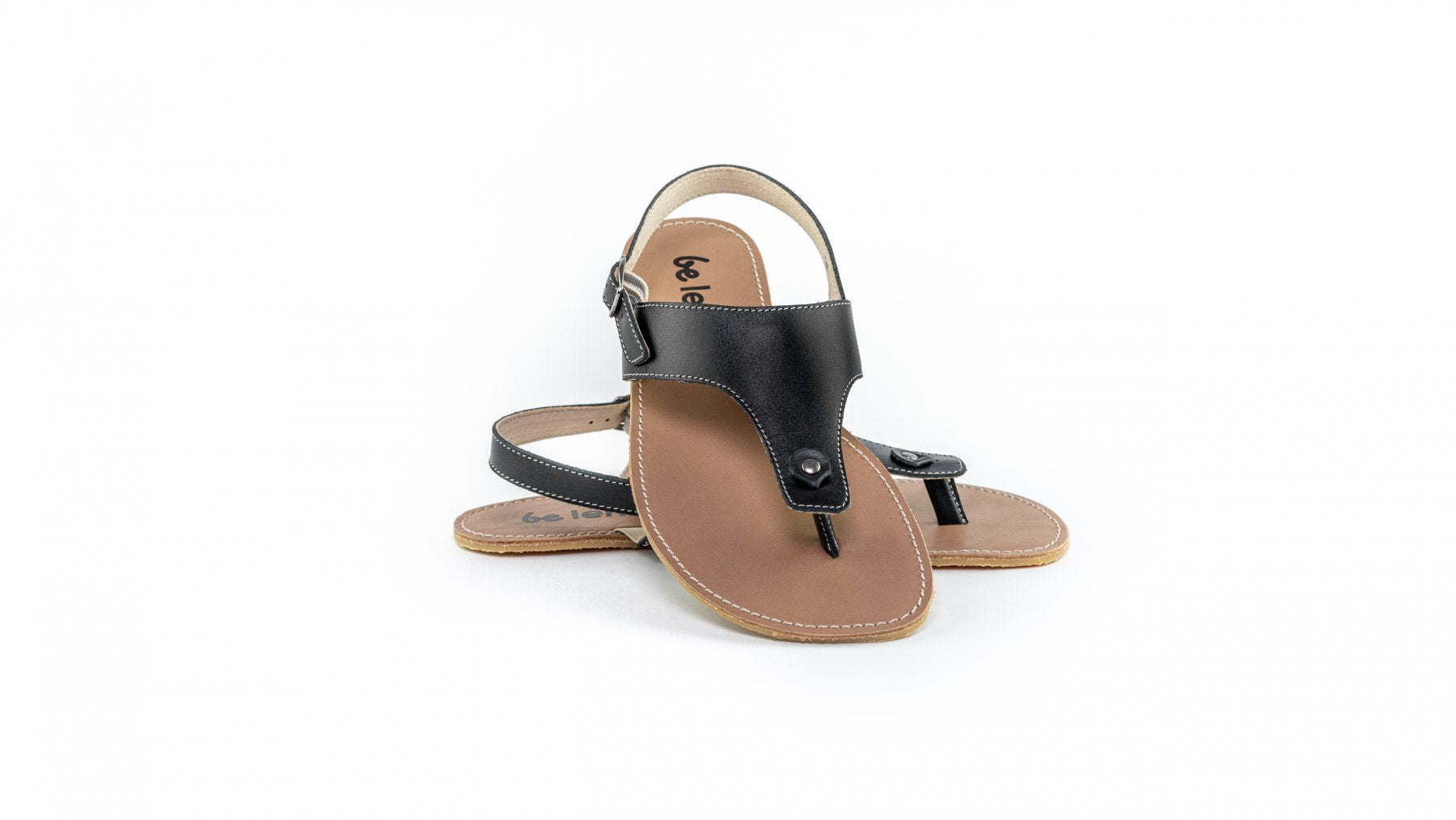 Barefoot Sandals Leather Be Lenka Promenade Black – Barefoot Shoes ...